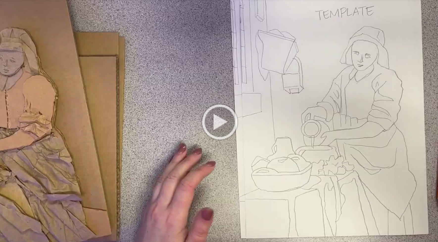 Cardboard Relief Sculptures – The Polished Picasso